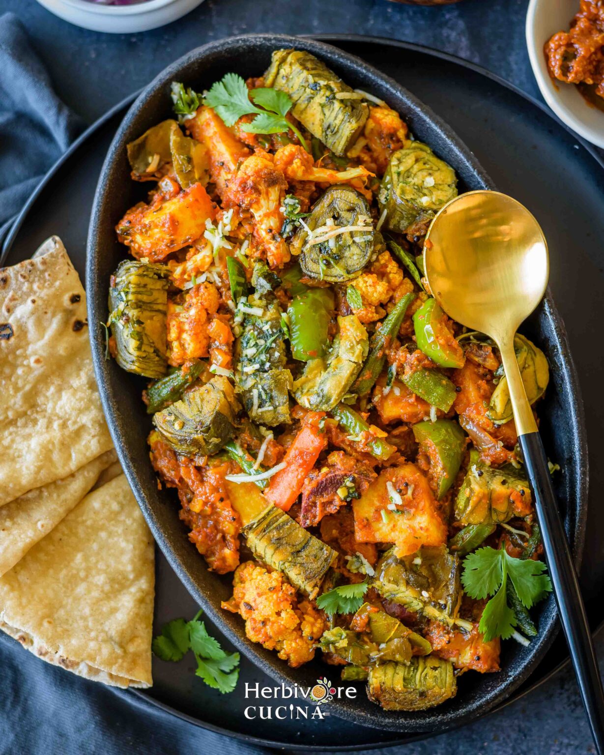 Mix Vegetable Paatra Sabji - Herbivore Cucina