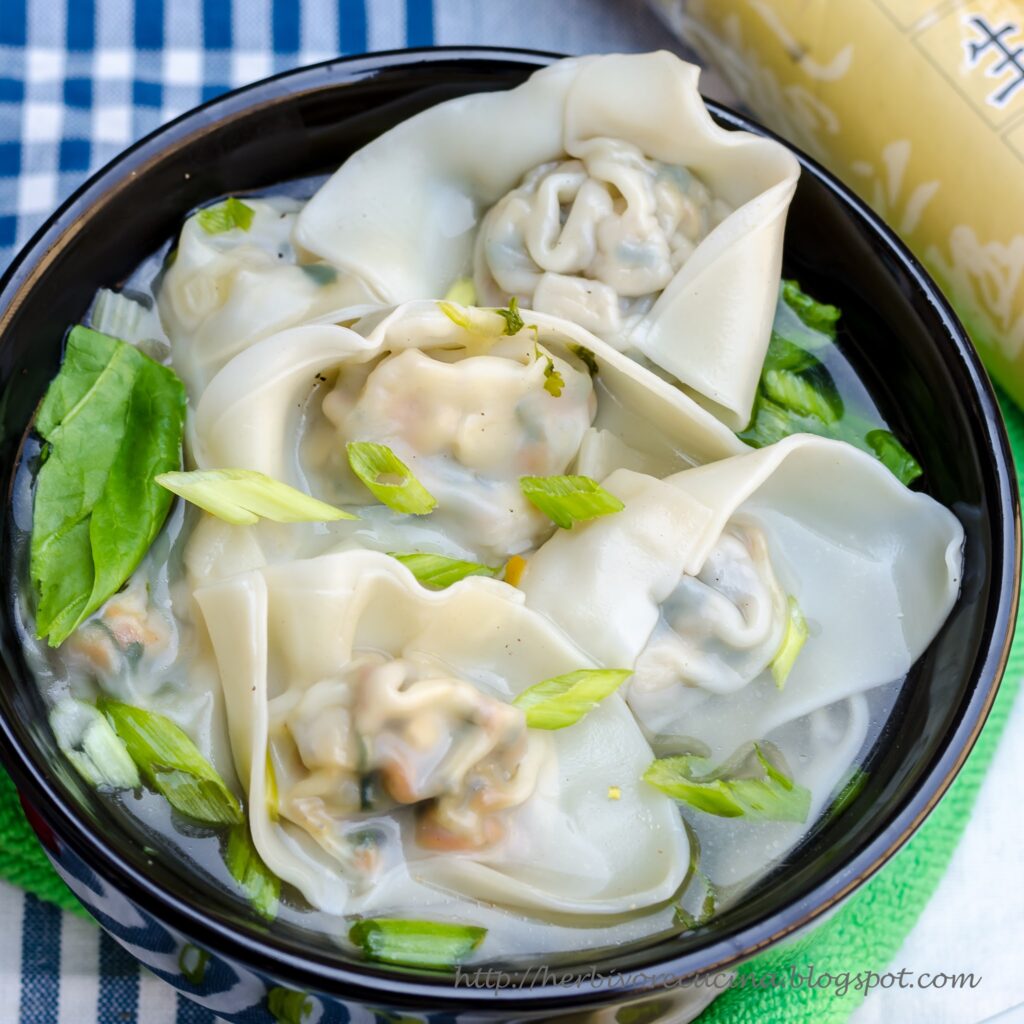 Vegetable Dumpling Soup - Herbivore Cucina