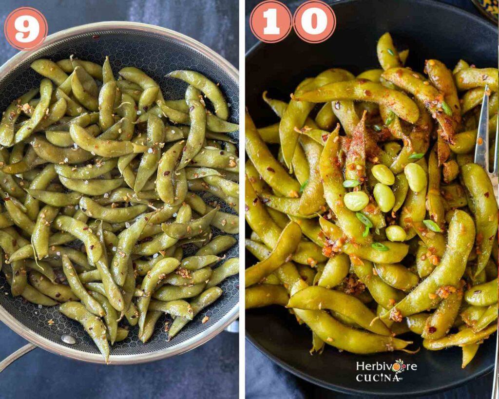 Instant Pot Garlic Edamame - Herbivore Cucina